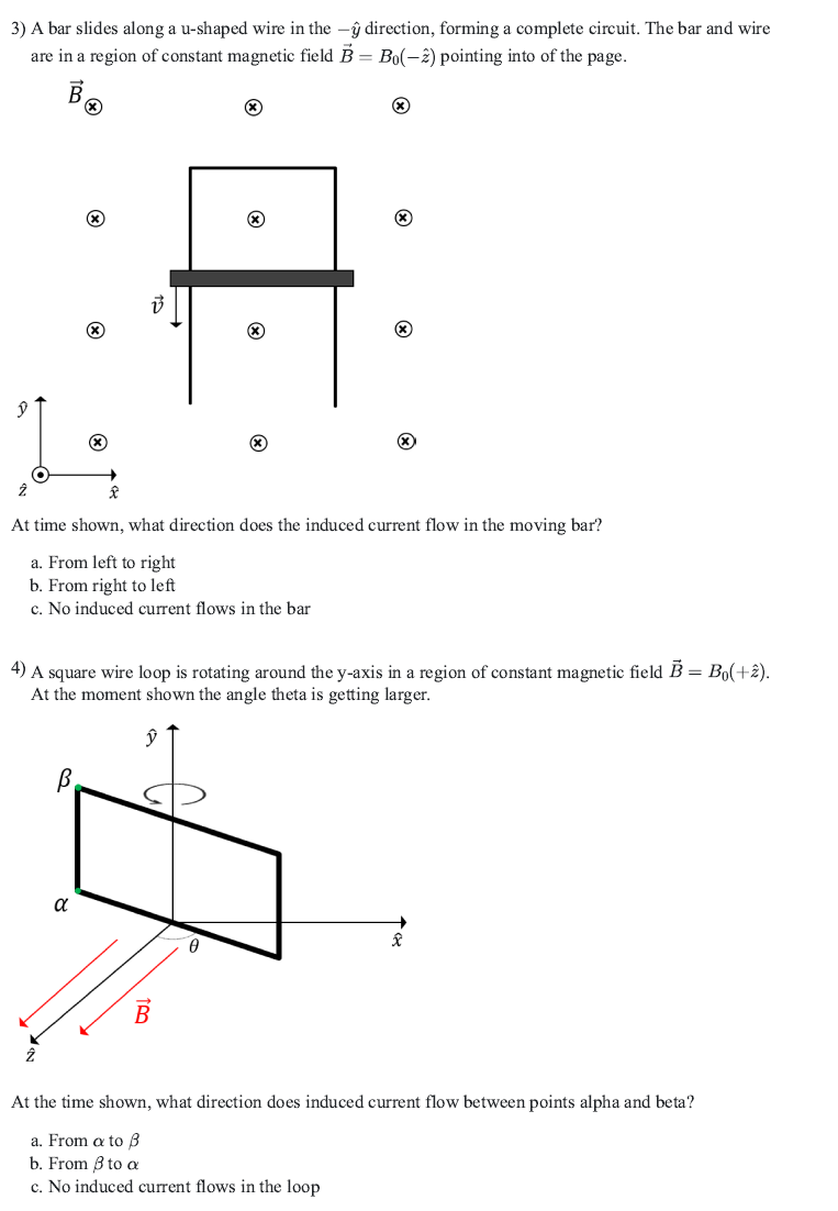 Solved A square wire loop is in a region of uniform | Chegg.com