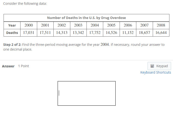 Solved Consider the following data: \begin{tabular}{|ll} | Chegg.com
