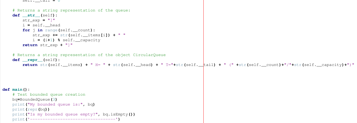 Solved Exercise 1: Complete the Bounded and Circular Queue | Chegg.com