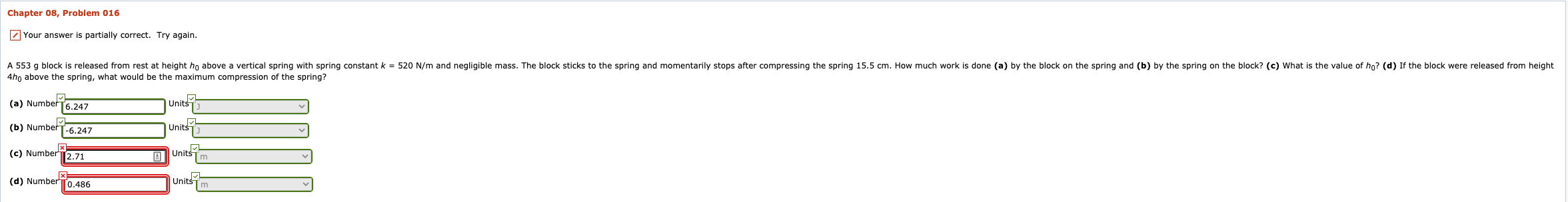 Solved Chapter 08, Problem 016 Your answer is partially | Chegg.com