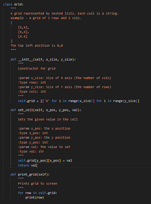 Solved So I have three files (Game, 1st picture. Grid, 2nd | Chegg.com