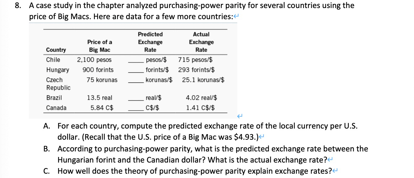 Solved 8. A case study in the chapter analyzed | Chegg.com Solved 8. A case study in the chapter analyzed | Chegg.com