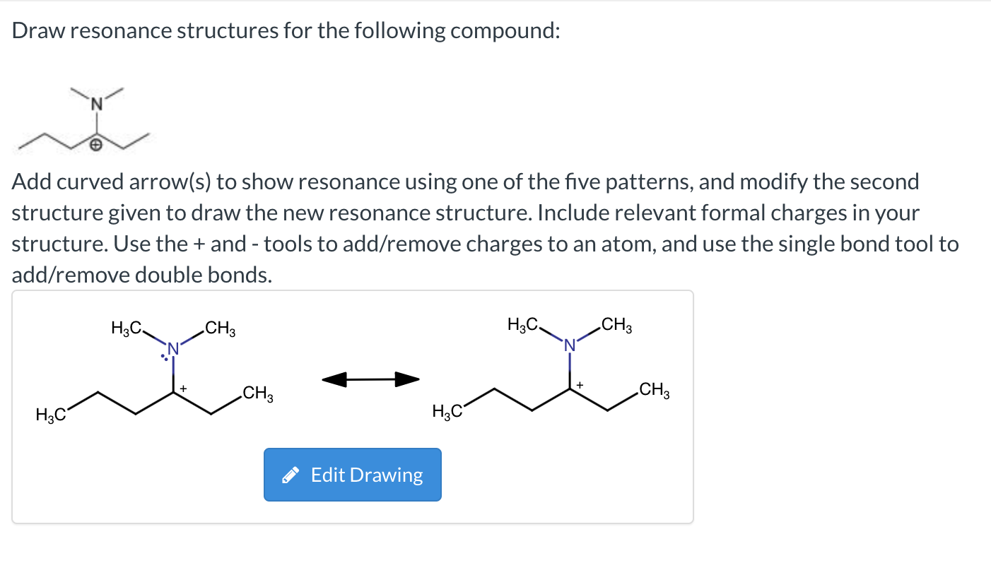 Solved Draw resonance structures for the following compound: | Chegg.com