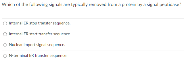 Solved Which of the following signals are typically removed | Chegg.com