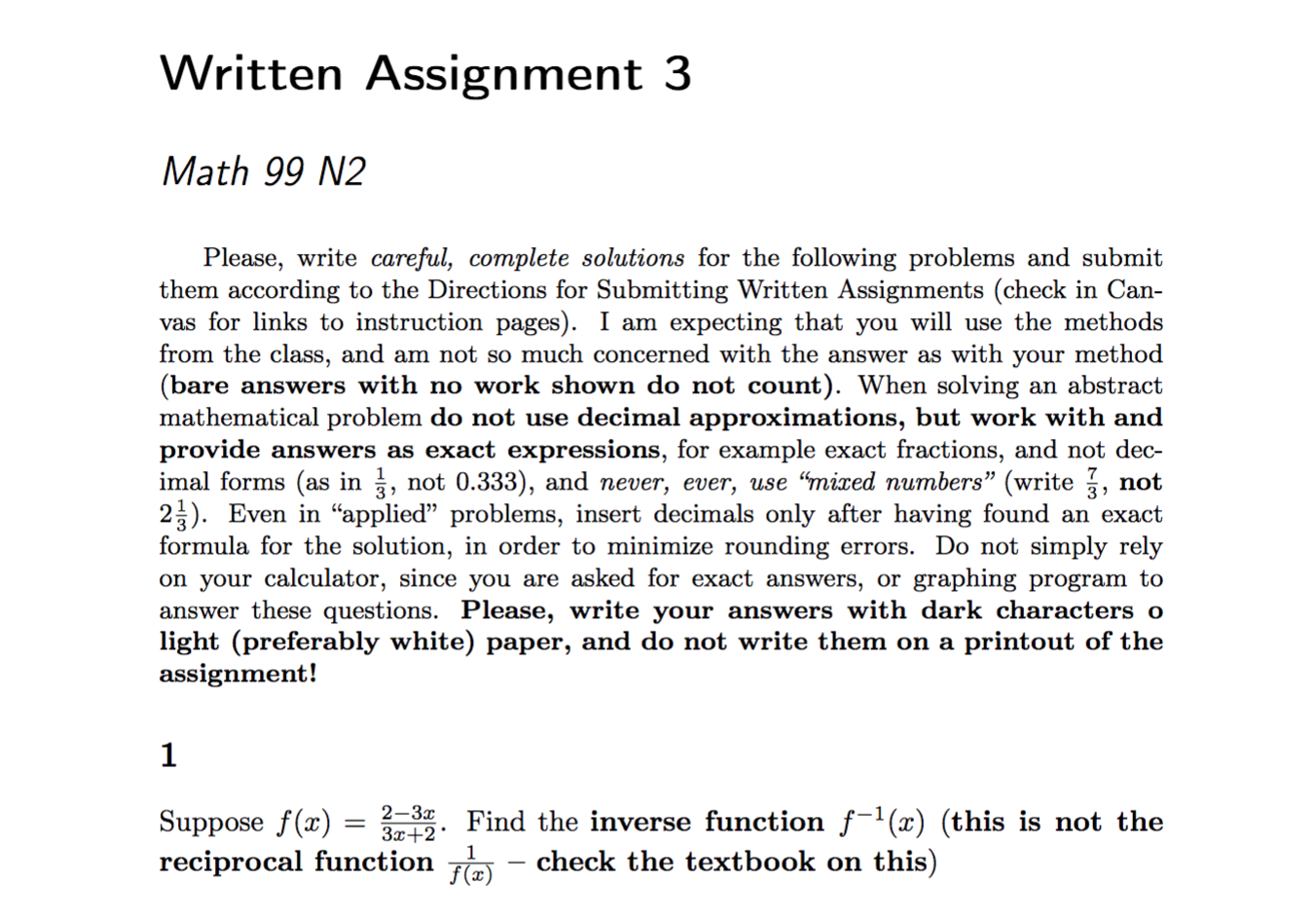Solved Please, write careful, complete solutions for the | Chegg.com