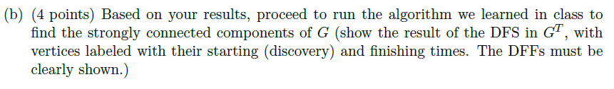 Solved 6. (15 points) Consider the following directed graph. | Chegg.com