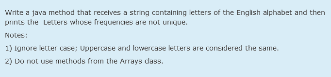 Solved Write a java method that receives a string containing | Chegg.com