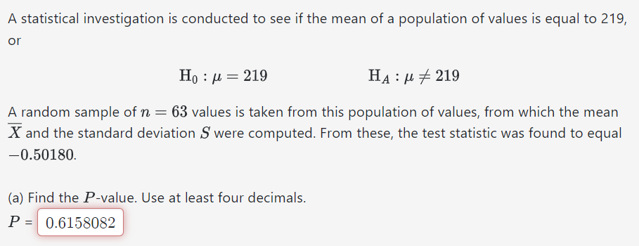 Solved A statistical investigation is conducted to see if | Chegg.com