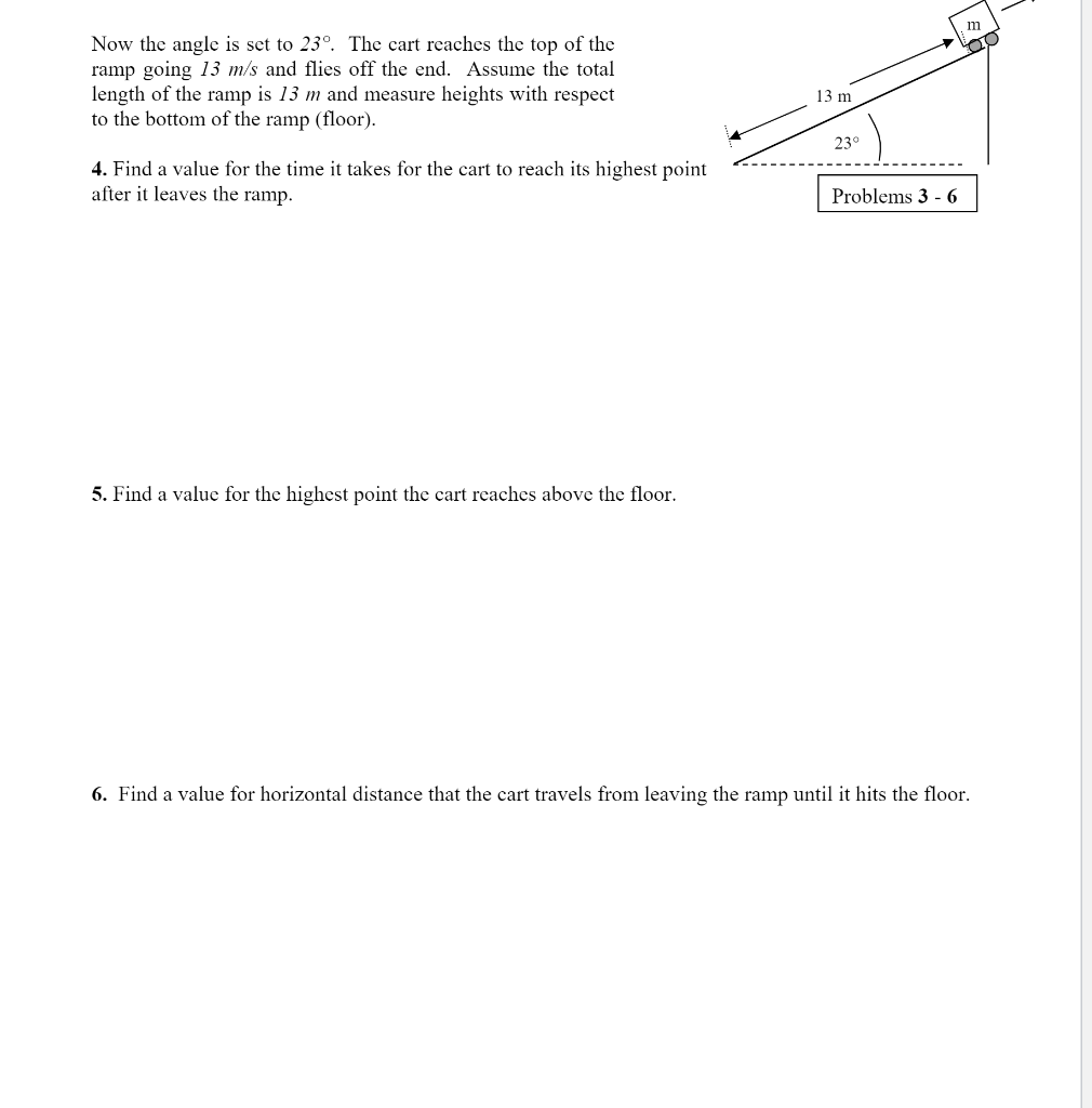 Solved A cart of mass m rolls at a constant velocity along | Chegg.com