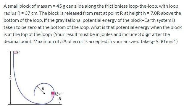 Solved A small block of mass m = 45 g can slide along the | Chegg.com