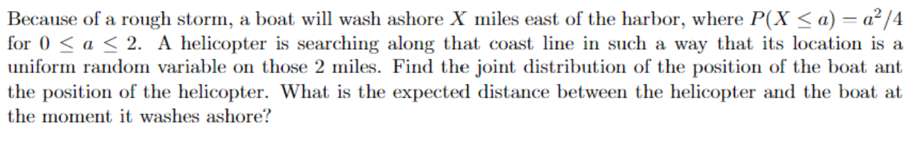 Solved Because of a rough storm, a boat will wash ashore X | Chegg.com