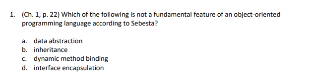 Solved 1. (Ch. 1, p. 22) Which of the following is not a | Chegg.com