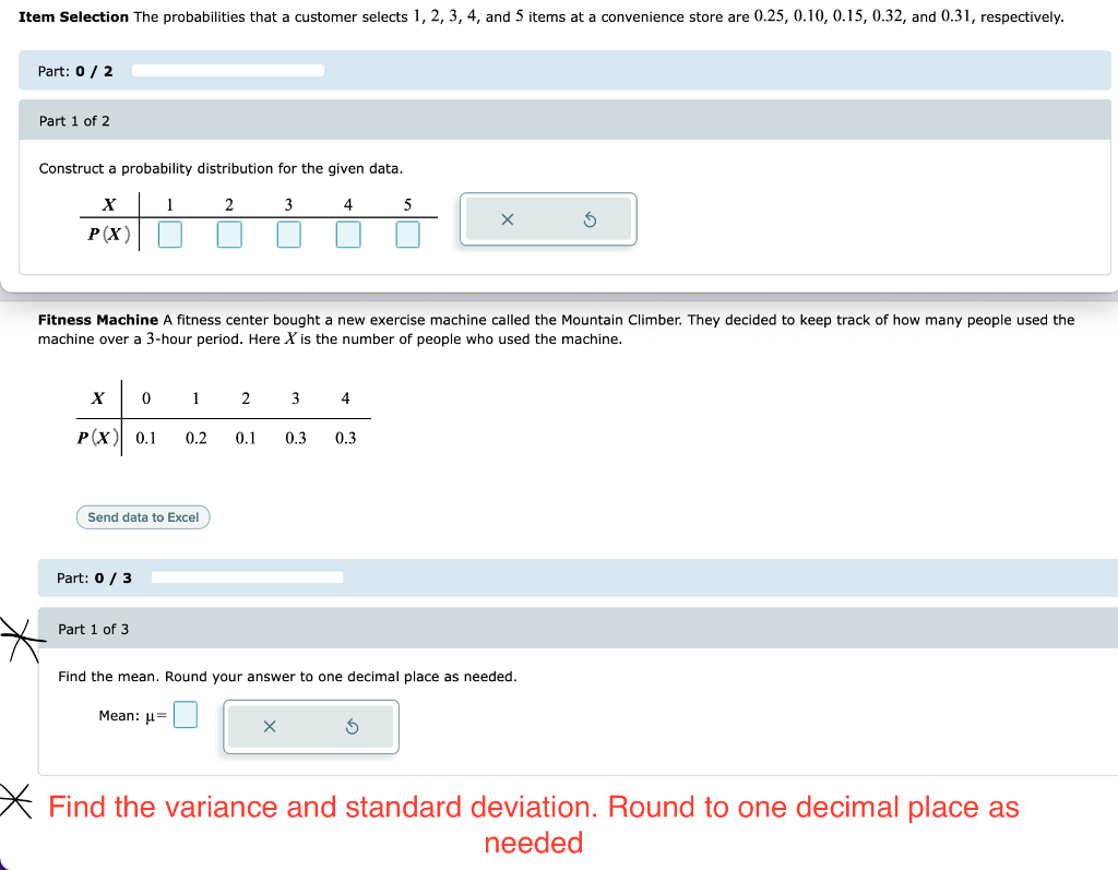 Solved Item Selection The probabilities that a customer | Chegg.com