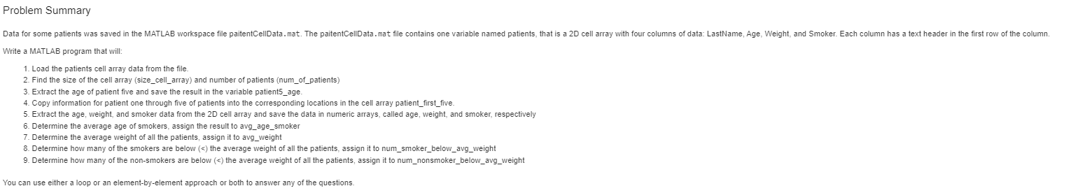 Solved Nrite a MATLAB program that will: 1. Load the | Chegg.com Solved Nrite a MATLAB program that will: 1. Load the | Chegg.com