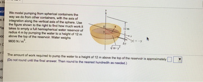 Solved We model pumping from spherical containers the way we | Chegg.com