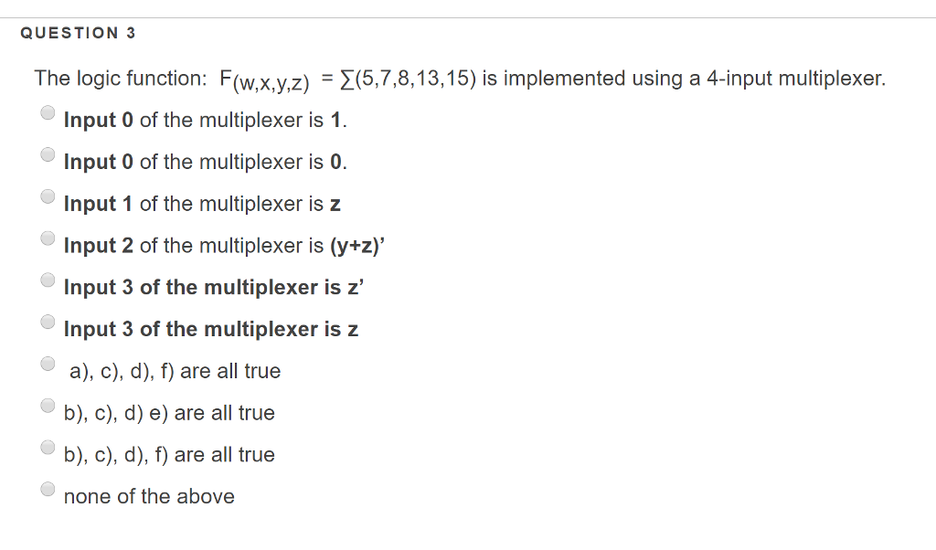 Solved QUESTION 1 Given the following logic circuit | Chegg.com