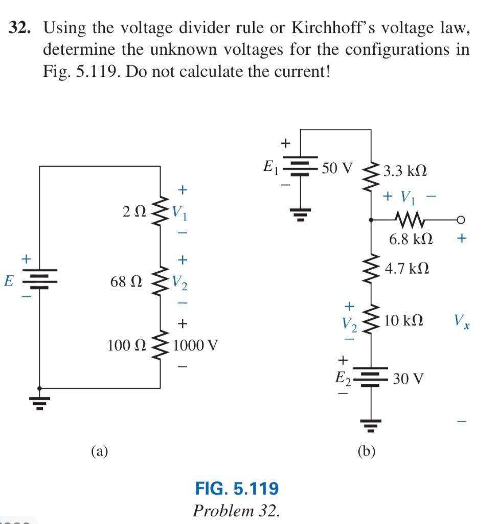Solved 2. Using the voltage divider rule or Kirchhoff's | Chegg.com