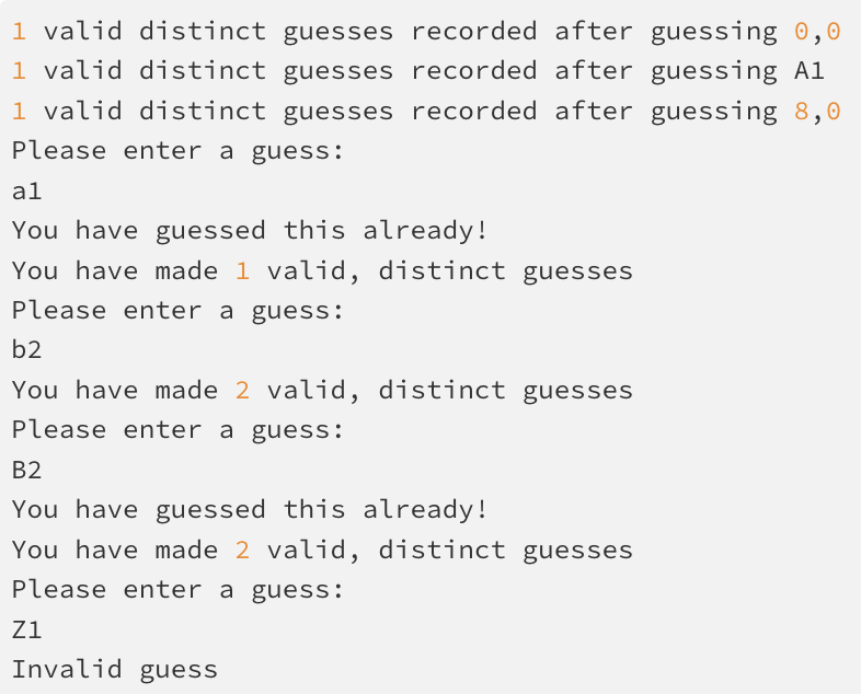 Solved For this task you will need to implement a Guesses | Chegg.com