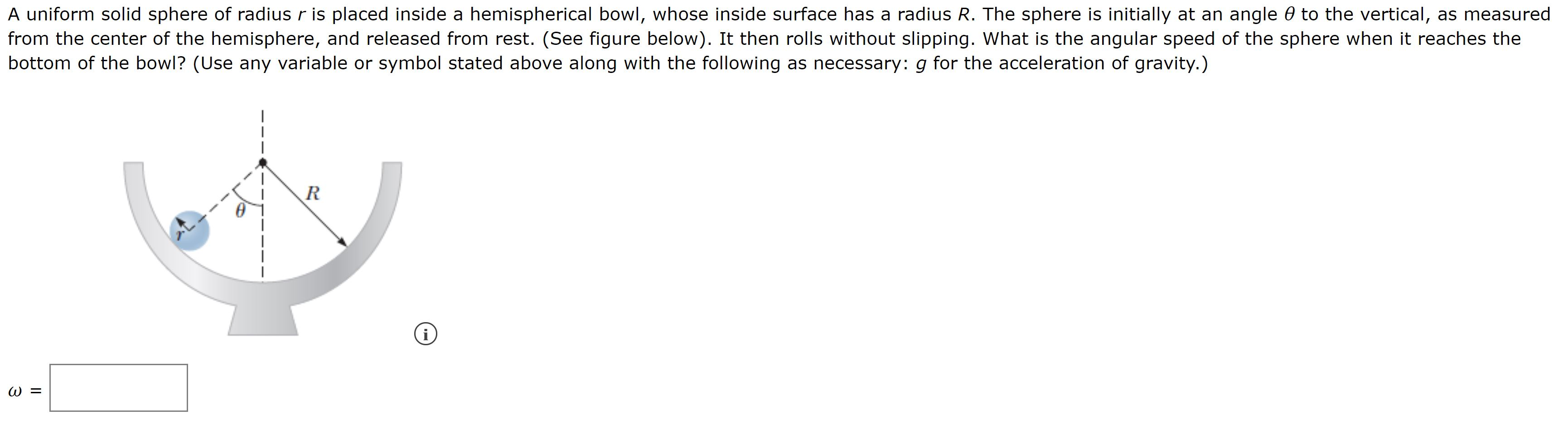 Solved A uniform solid sphere of radius r is placed inside a | Chegg.com