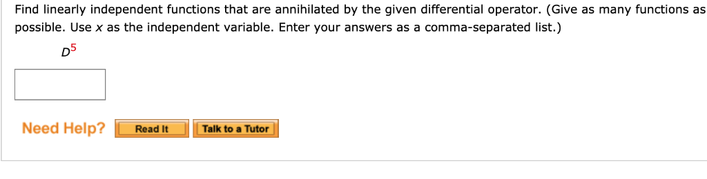 Solved Find linearly independent functions that are | Chegg.com