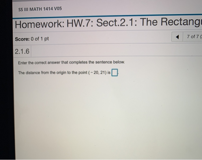 Solved SS II MATH 1414 V05 Homework: HW.7: Sect.2.1: The | Chegg.com