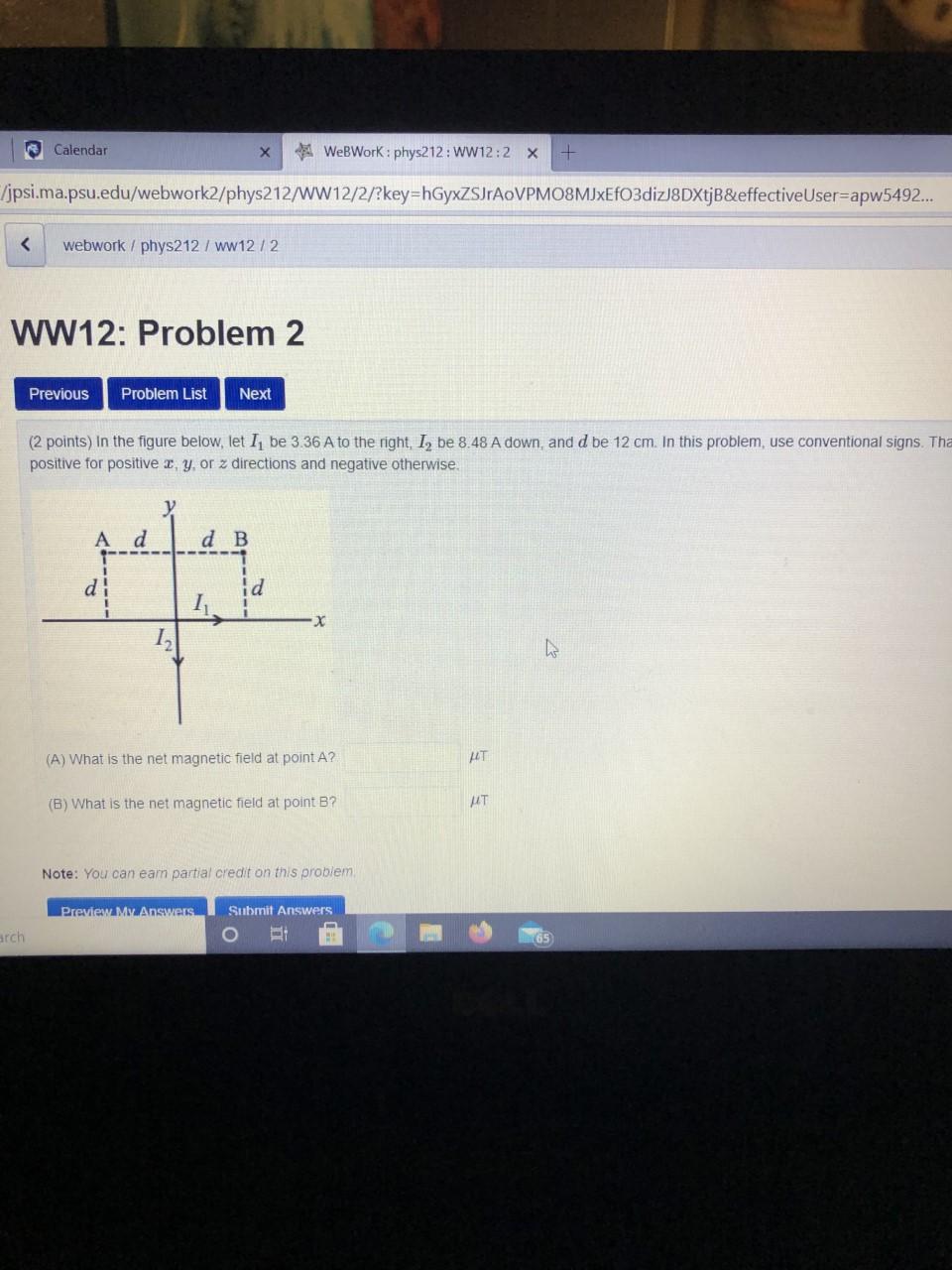 Solved Calendar WebWork: phys212: WW12:2 X | Chegg.com