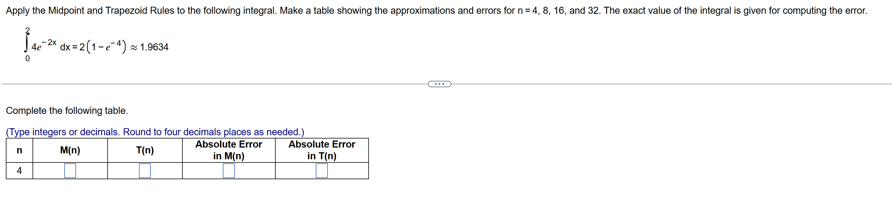 Solved Apply the Midpoint and Trapezoid Rules to the | Chegg.com