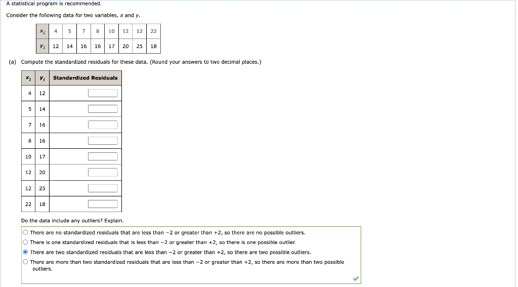 Solved A statistical program is recommended. Consider the | Chegg.com