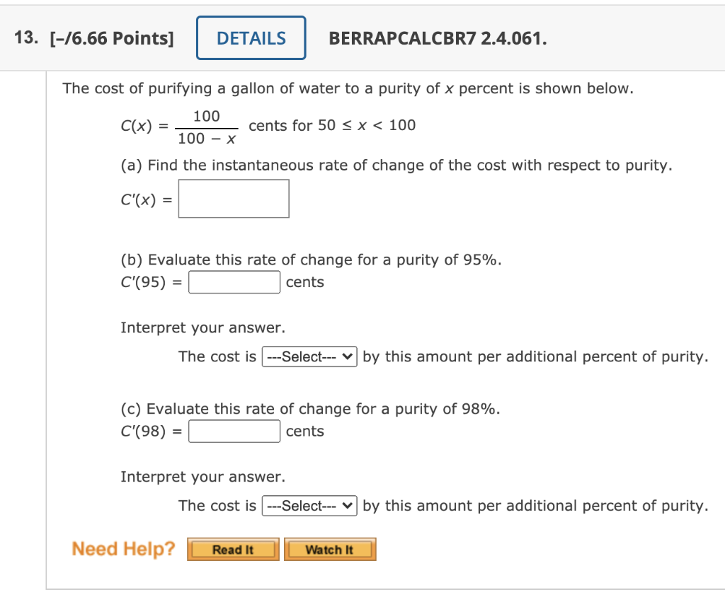 Solved 9. [-76.66 Points] DETAILS BERRAPCALCBR7 2.4.035. | Chegg.com