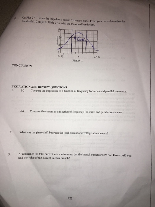 Solved Parallel Resonance READING Text, Sections 13-5 | Chegg.com