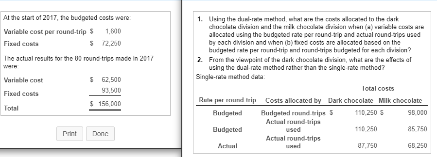 Solved Chocolade Inc. is a producer of premium chocolate | Chegg.com