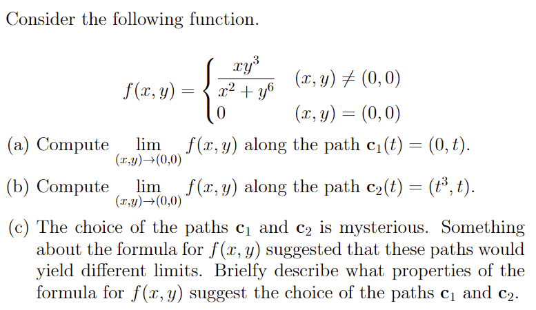 Solved Consider the following function. | Chegg.com