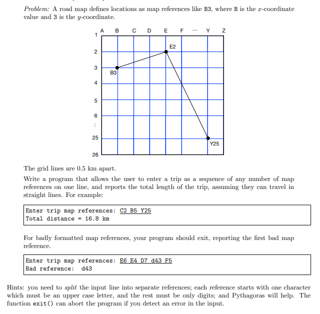 Solved Problem: A road map defines locations as map | Chegg.com