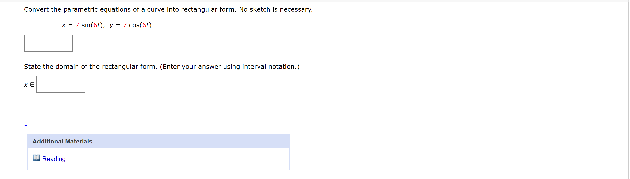 Solved Convert the parametric equations of a curve into | Chegg.com
