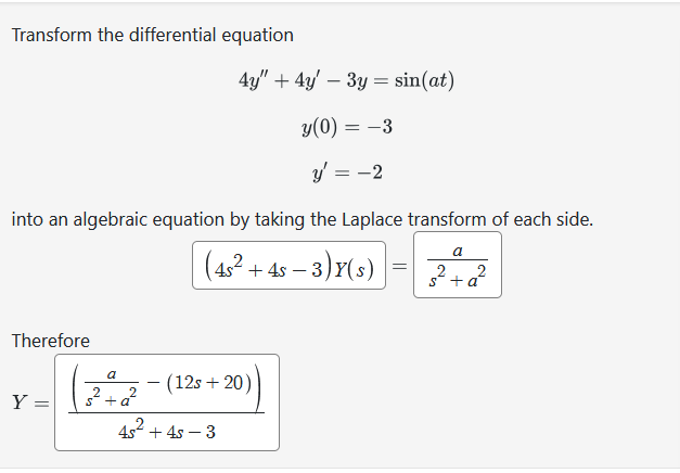 Solved Transform the differential | Chegg.com
