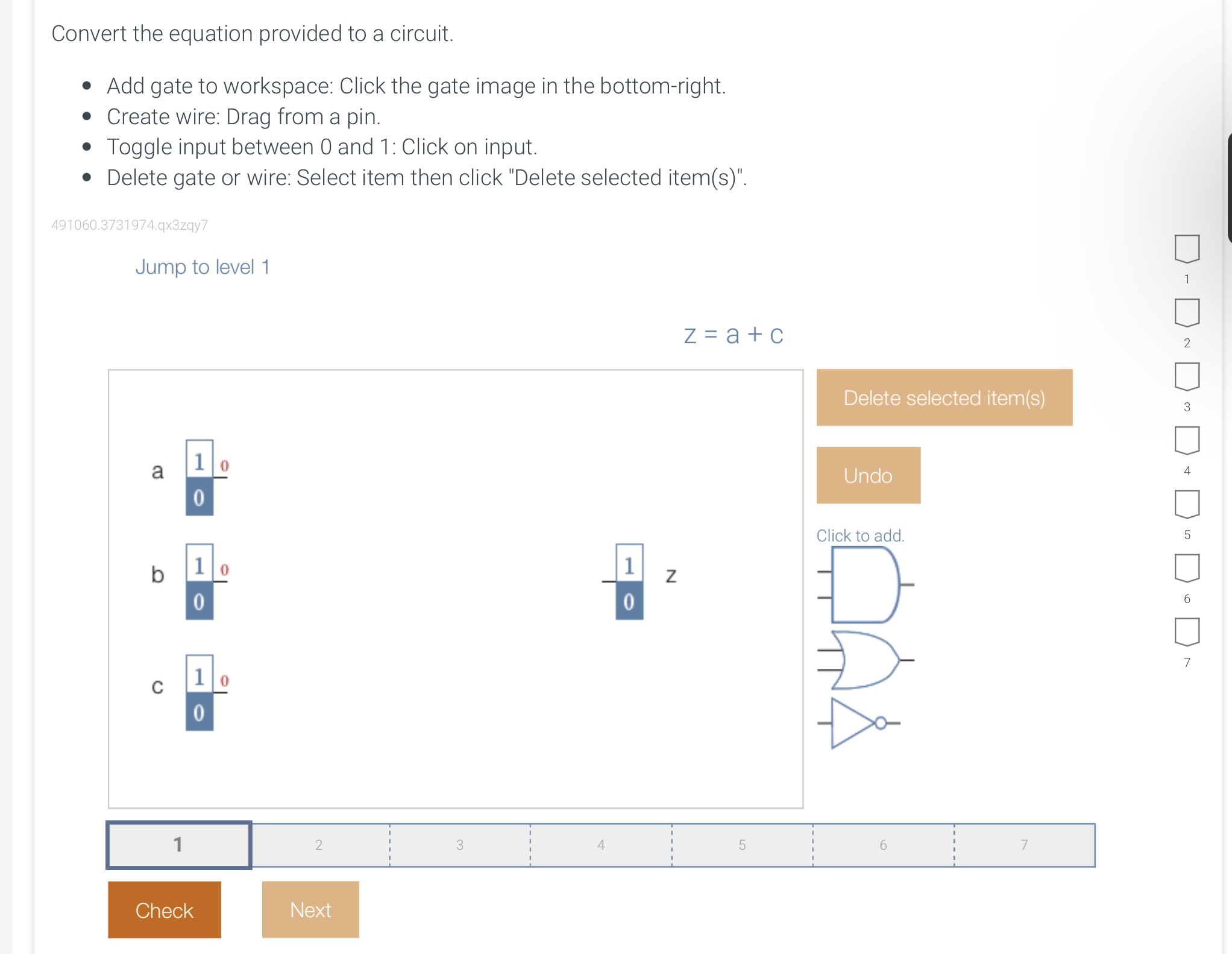 Solved Convert the equation provided to a circuit. | Chegg.com