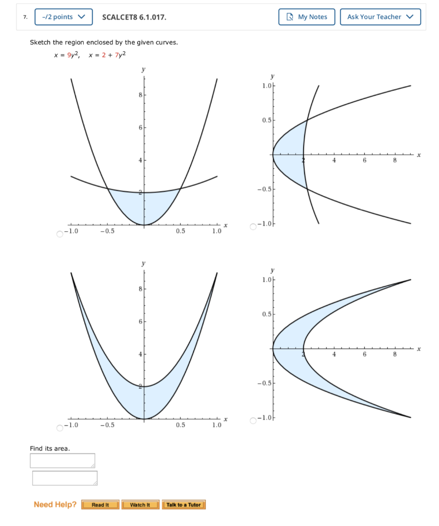 Solved: 3/2/2020 Chap.6.1 Areas Between Curves - MATH 242,... | Chegg.com