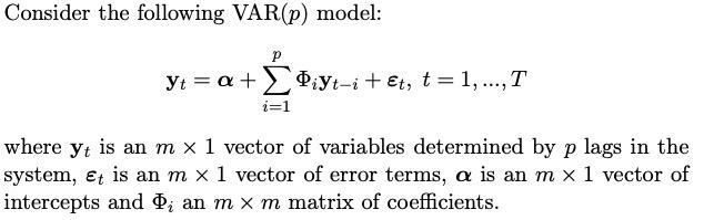 Solved Consider the following VAR (p) model: | Chegg.com