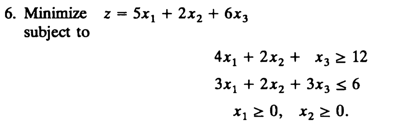 Solved •(3 points) Write the dual problem for the problem | Chegg.com