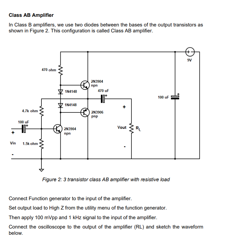 Using function generator, apply the 1kHz signal with | Chegg.com