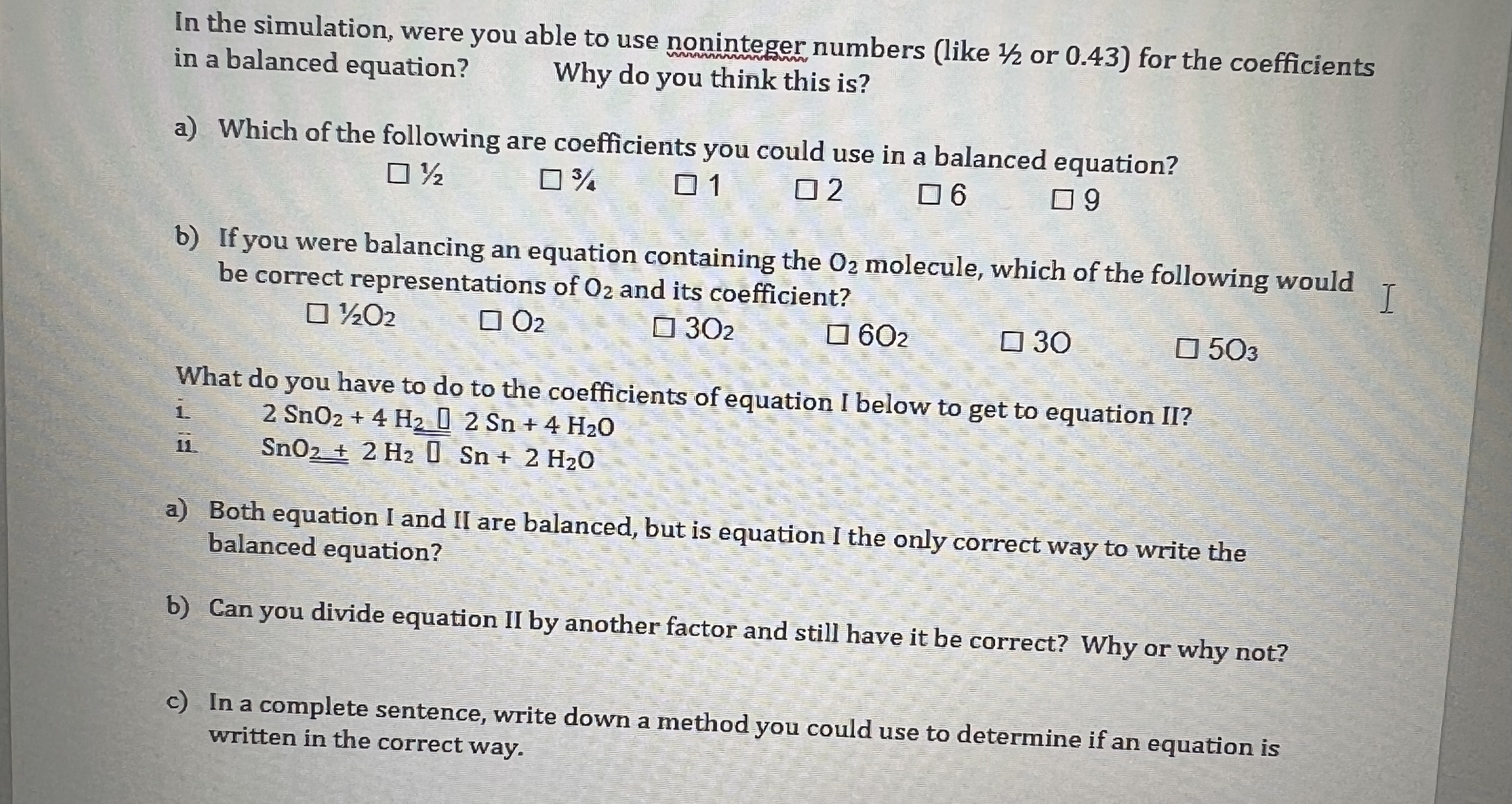 Solved In the simulation, were you able to use noninteger | Chegg.com