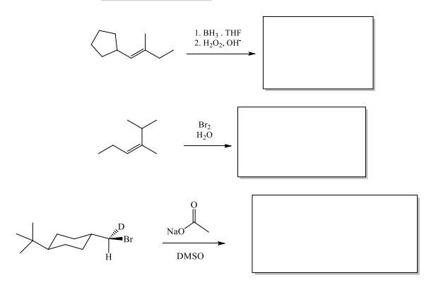 Solved 1. BH, THE 2. H2O2, OH Br? HO NaO1 tot ol Br H DMSO | Chegg.com