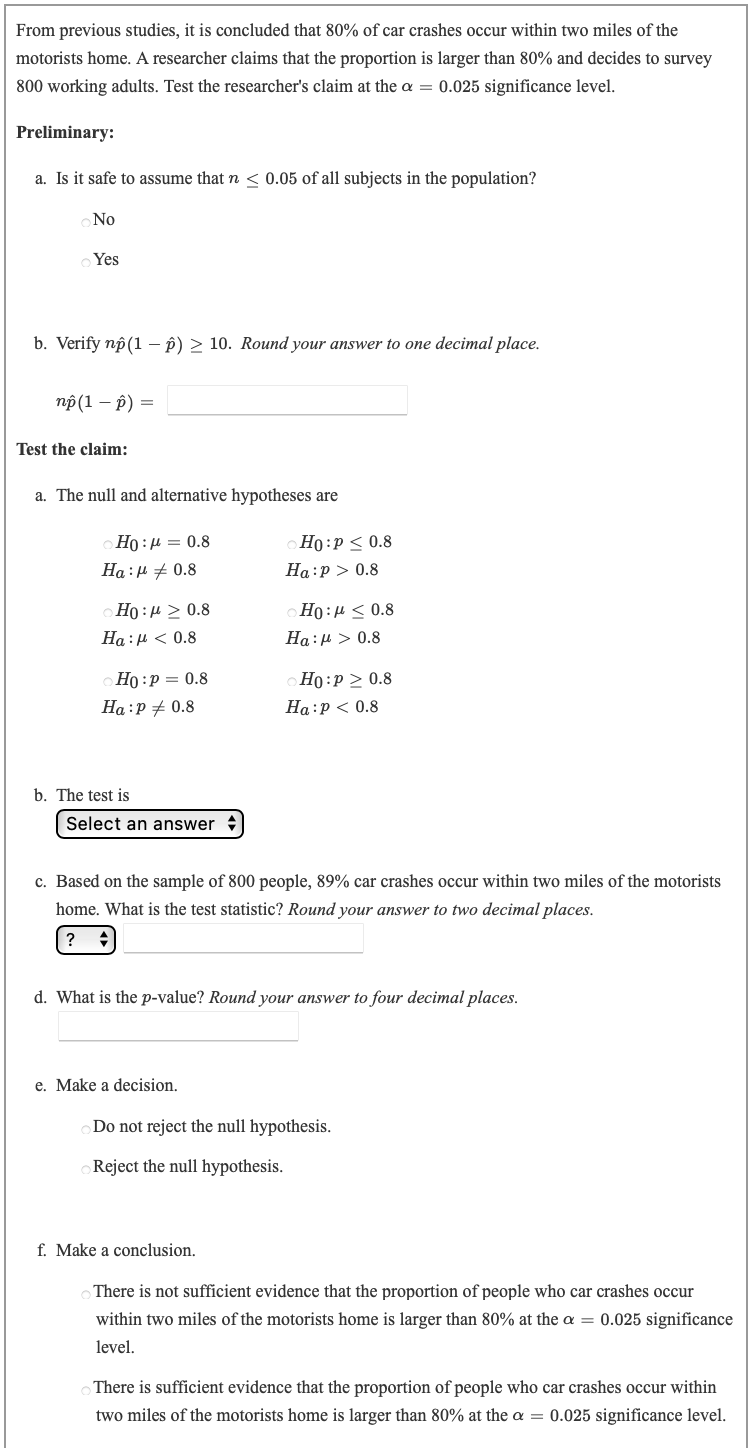 Solved From previous studies, it is concluded that 80% of | Chegg.com
