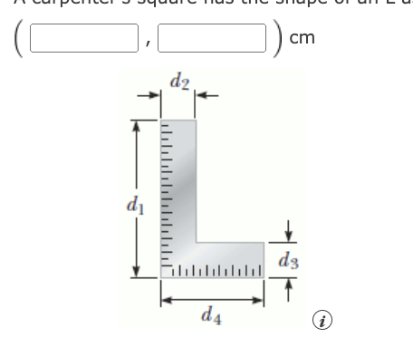 Solved A carpenter's square has the shape of an L as shown | Chegg.com