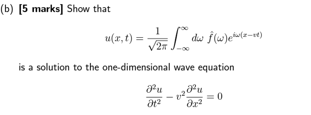 Solved (b) [5 ﻿marks] ﻿Show | Chegg.com