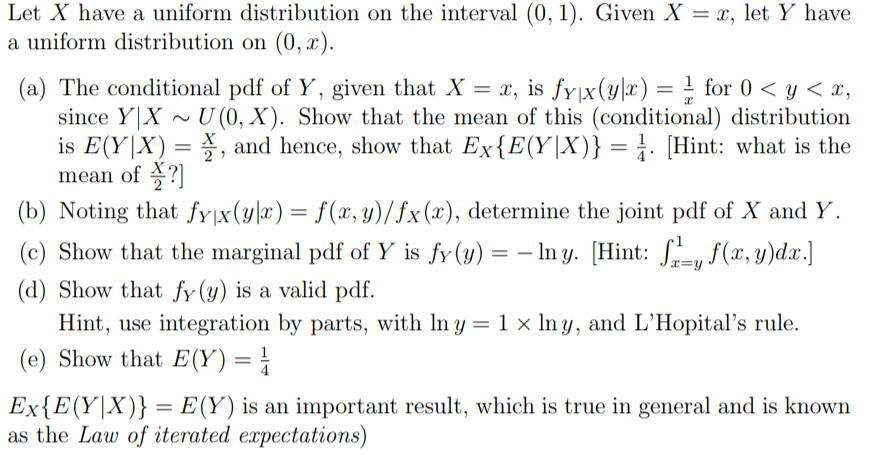 Solved Let X have a uniform distribution on the interval | Chegg.com Solved Let X have a uniform distribution on the interval | Chegg.com