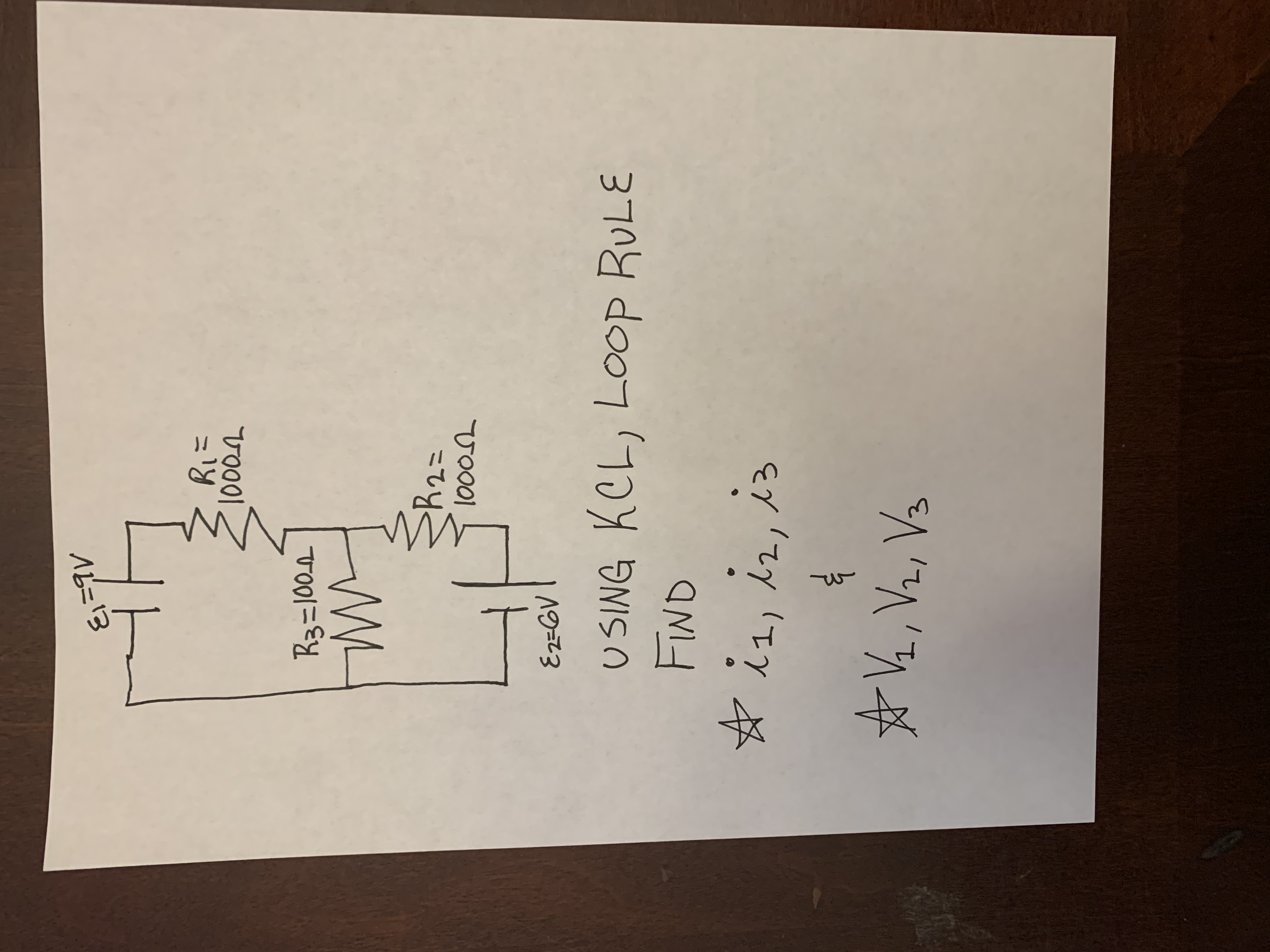 Solved USING KCL, LOOP RULE FIND ⋆i1,i2,i3⋆V1,V2,V3 | Chegg.com