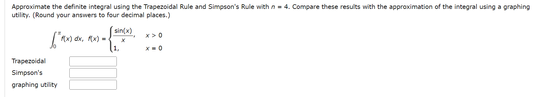 Solved Approximate the definite integral using the | Chegg.com