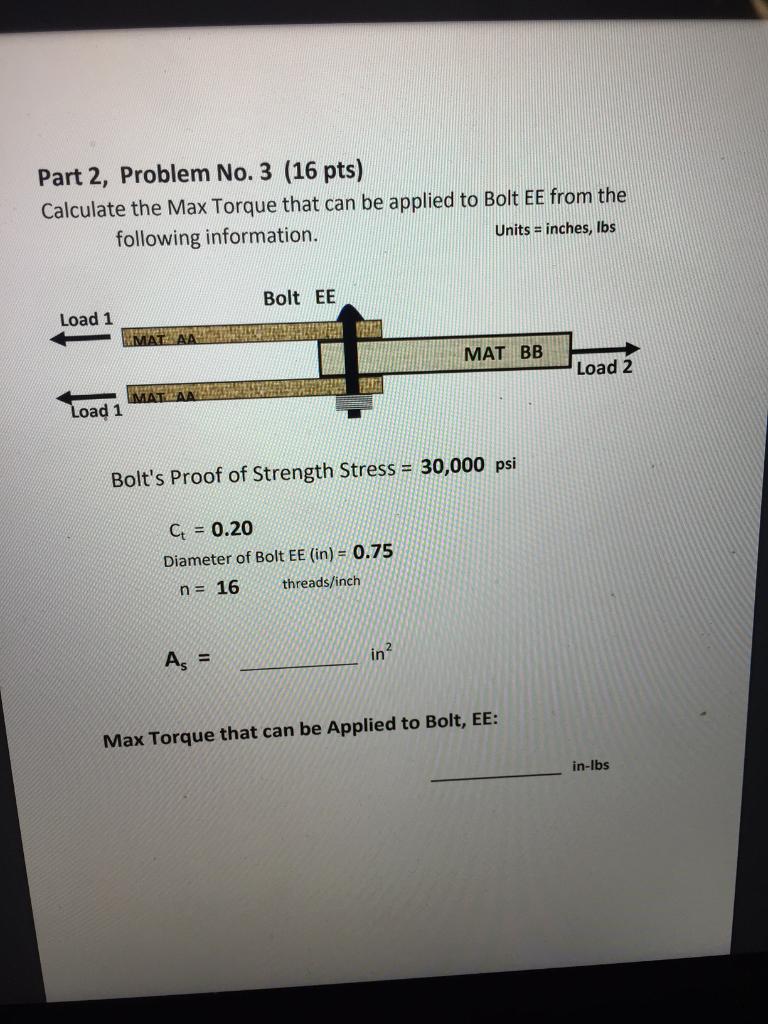 Solved Part 2, Problem No. 3 (16 pts) Calculate the Max | Chegg.com