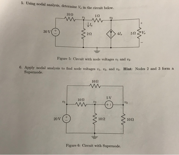Solved . For the circuit below, use nodal analysis to obtain | Chegg.com